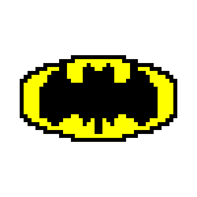 Batman Symbol Pixel Art Some Awesome Pixel Art + 3d Sculptures(saved